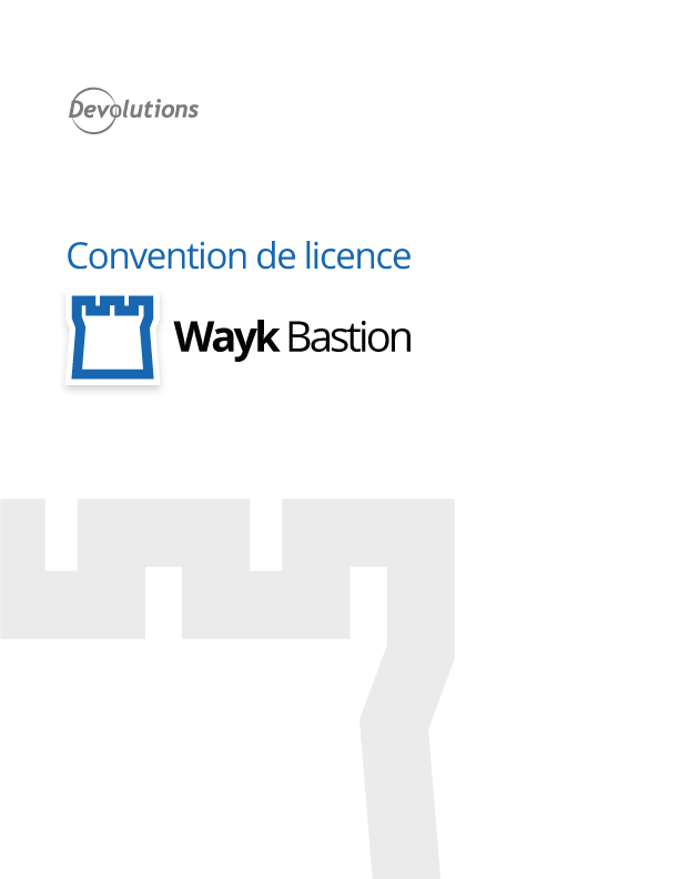 Sécurité, Légal & Vie privée - Devolutions